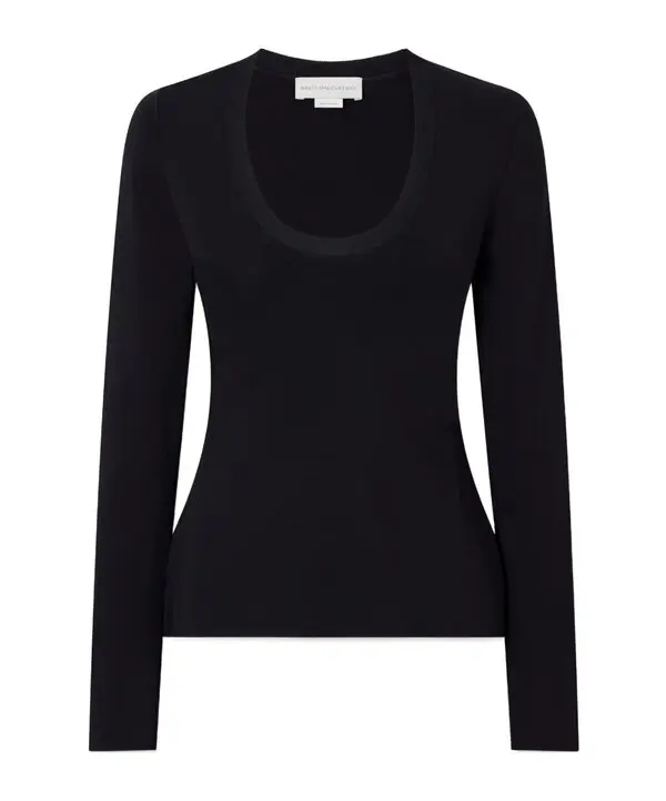 Stella McCartney Scoop Neck Fine Knit Top