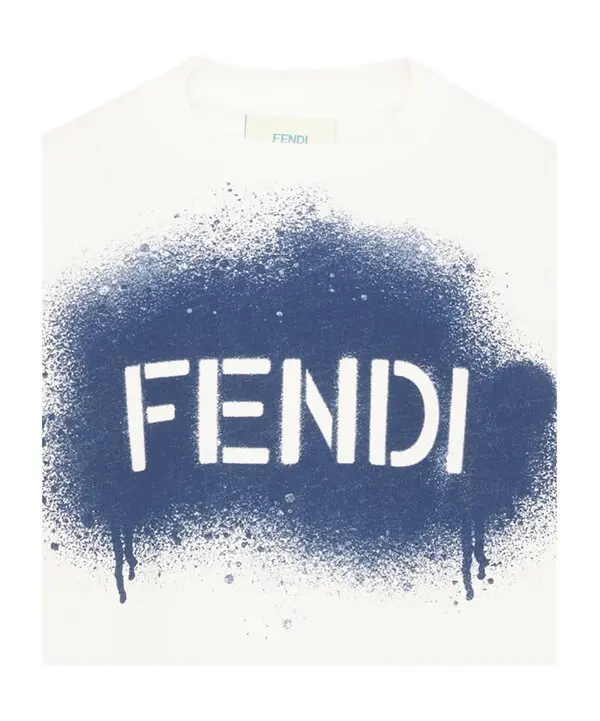 Fendi Spray Effect Logo T-shirt