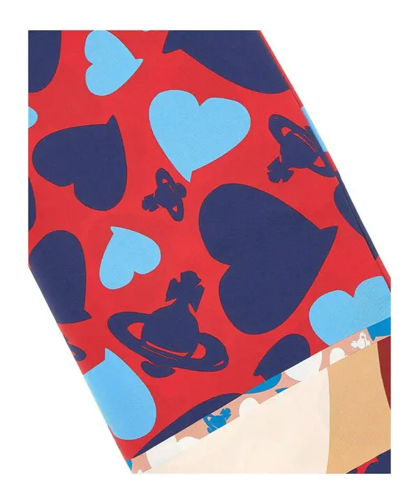 VIVIENNE WESTWOOD Hearts Orb Print Scarf