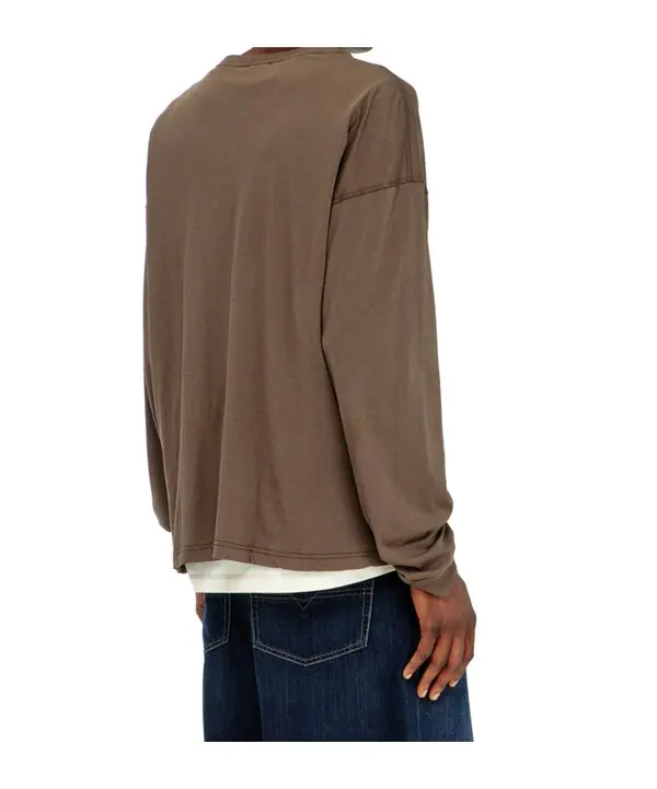 DIESEL® Graphic-print Long-sleeve T-shirt