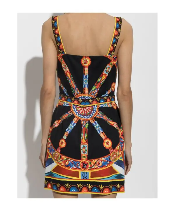 Dolce & Gabbana Carretto Printed Mini Dress