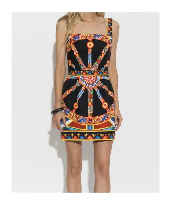 Dolce & Gabbana Carretto Printed Mini Dress