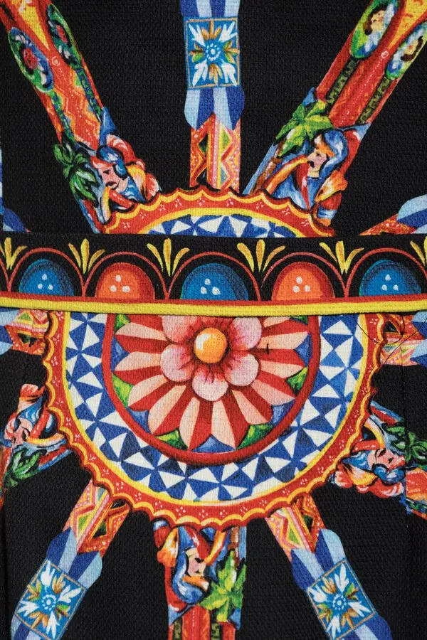 Dolce & Gabbana Carretto Printed Mini Dress