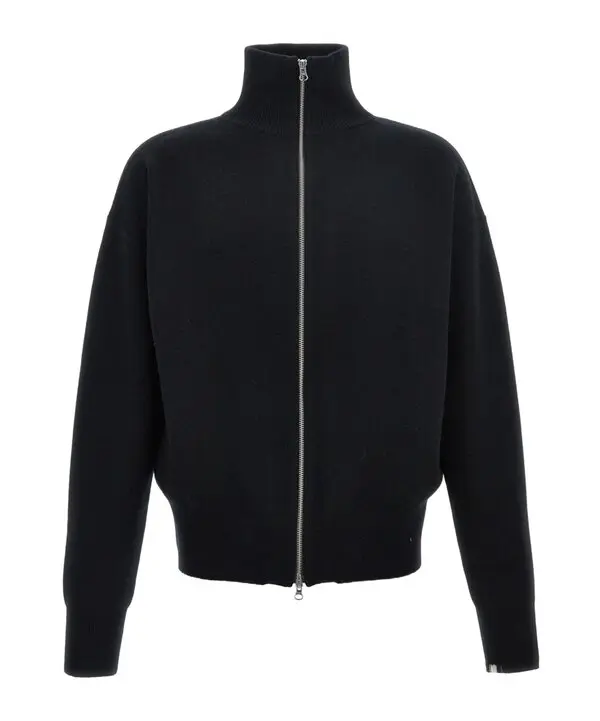 Extreme Cashmere Long-sleeved Knitted Cardigan - Black