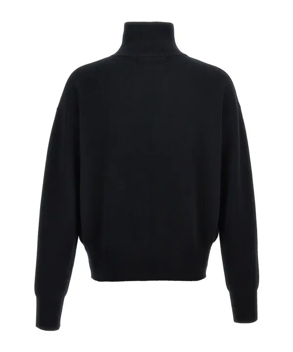 Extreme Cashmere Long-sleeved Knitted Cardigan - Black