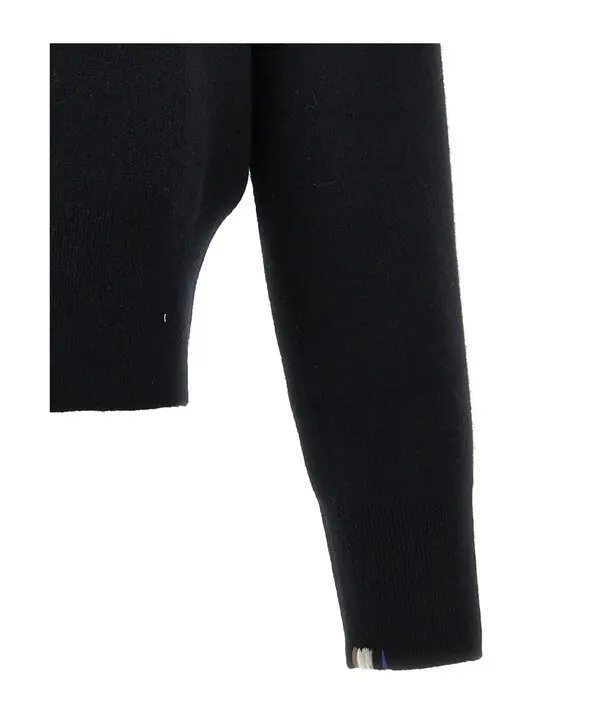 Extreme Cashmere Long-sleeved Knitted Cardigan - Black