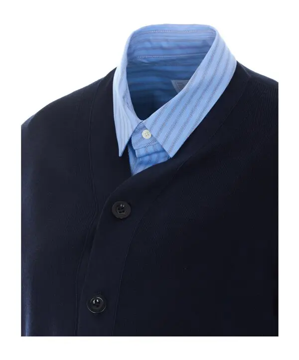 Sacai Layered Button-up Cardigan