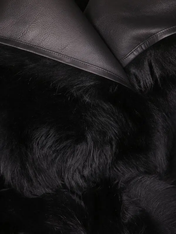 YVES SALOMON Shearling-trimmed Fur Jacket
