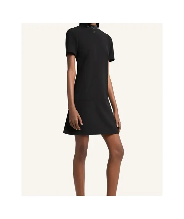 COURREGES A-line Mini Dress With Vinyl Collar