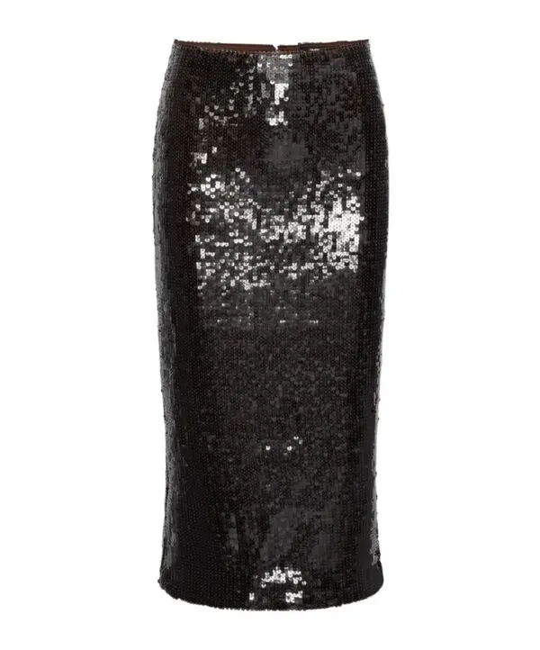 ROTATE BY BIRGER CHRISTENSEN Sequined Pencil Skirt