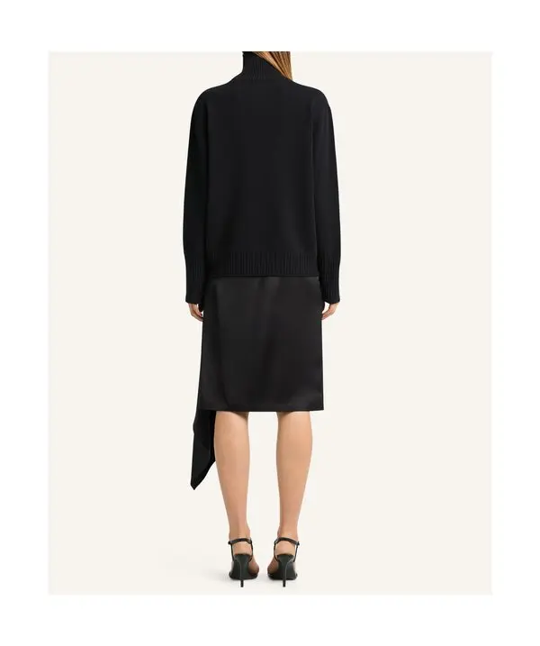 COURREGES Draped Satin Skirt