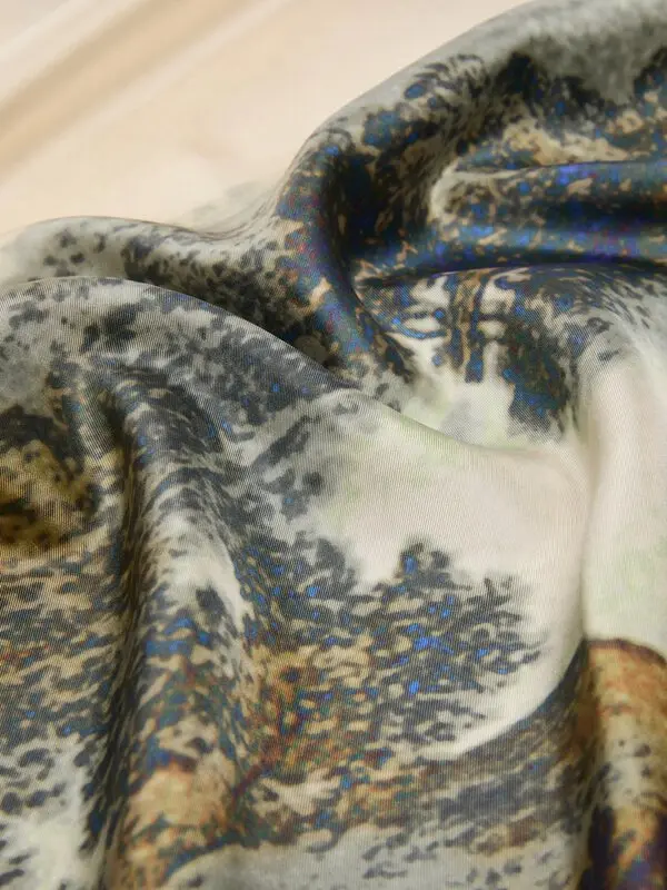 Max Mara Printed Silk Scarf