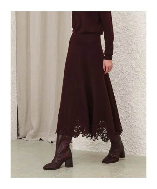 Zimmermann Valiant Merino Lace Skirt