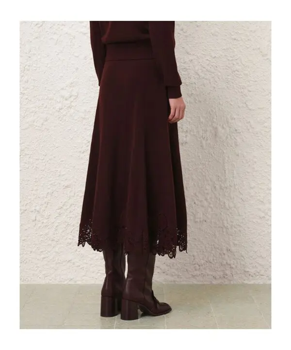 Zimmermann Valiant Merino Lace Skirt