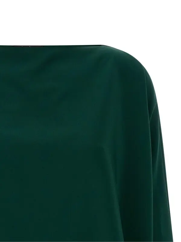 GIANLUCA CAPANNOLO Long Sleeve Top With Feather Cuffs