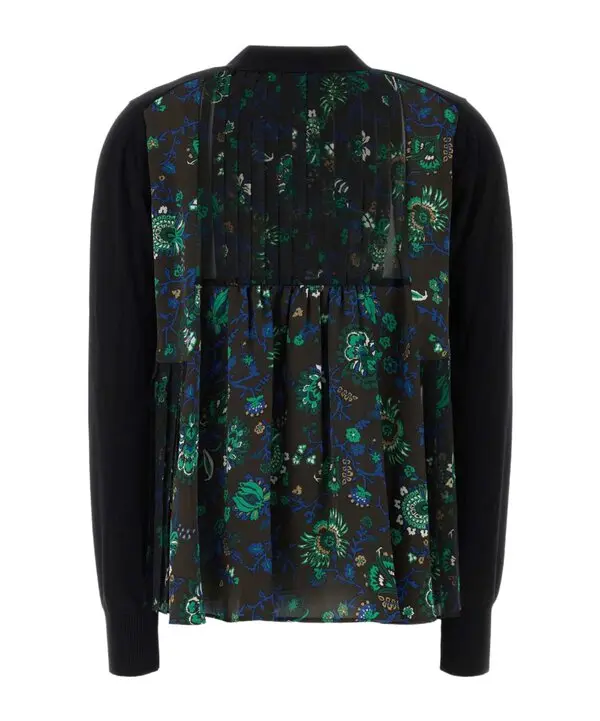 Sacai Button-up Knit Top