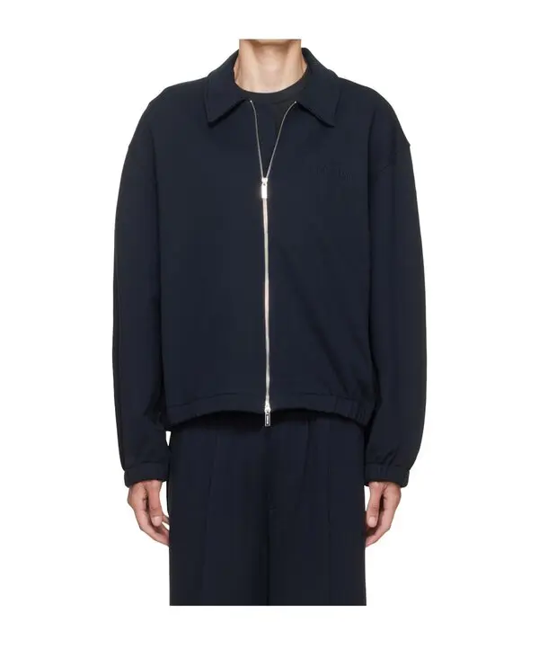Helmut Lang Collared Long-sleeved Casual Jacket