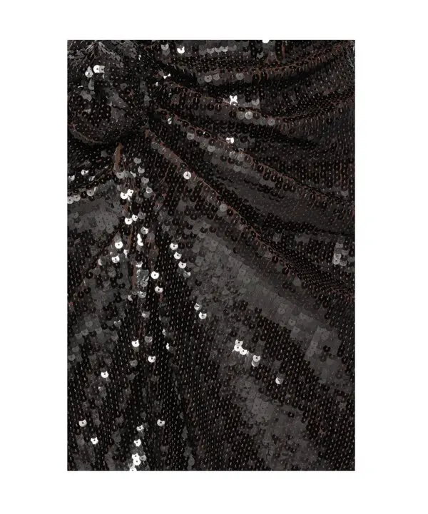 ROTATE BY BIRGER CHRISTENSEN Sequined Knot Skirt