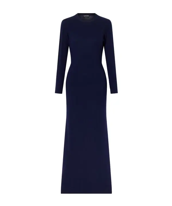 TOM FORD Cashmere And Cotton-blend Knitted Maxi Dress