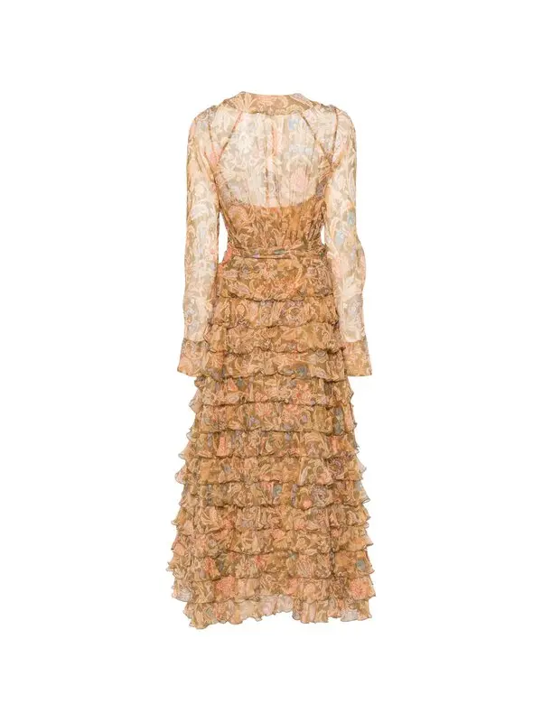 Zimmermann Valiant Ruffle Wrap Dress