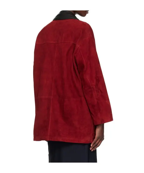 Nour Hammour Long-sleeve Leather Jacket