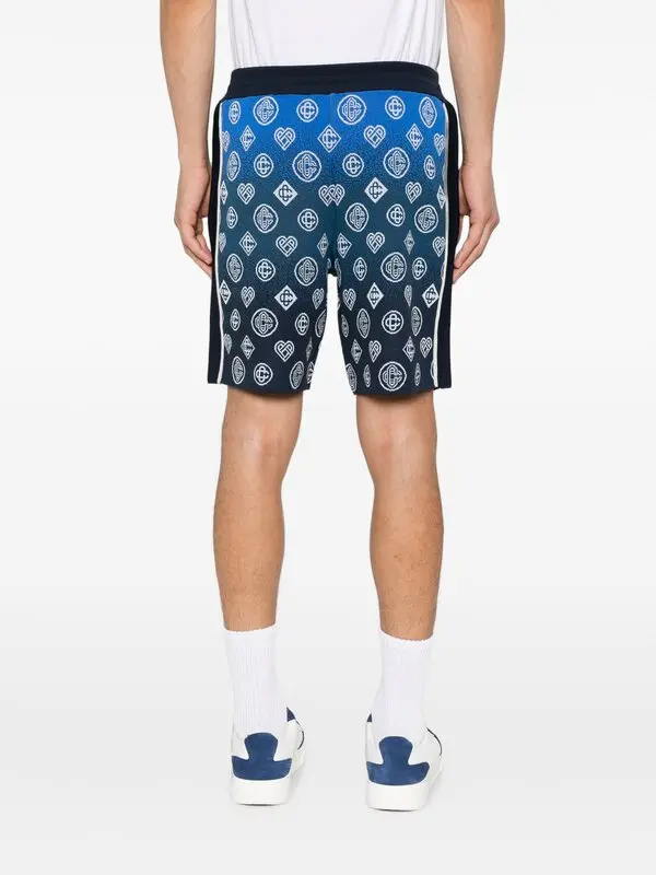 Casablanca Letter-pattern Knit Shorts