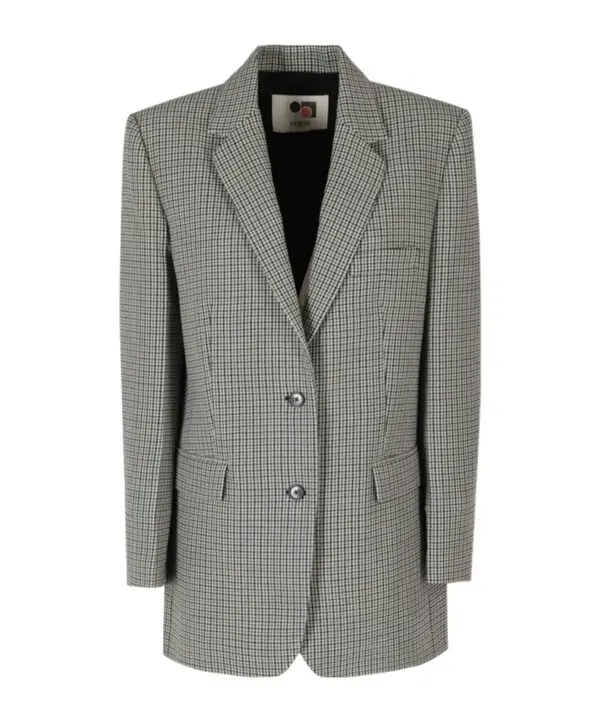 Ports 1961 Check Wool Blazer - Gray