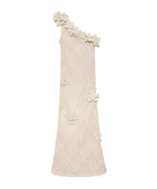 J.W.ANDERSON Jw Anderson Floral Sleeveless Dress - Limestone Color