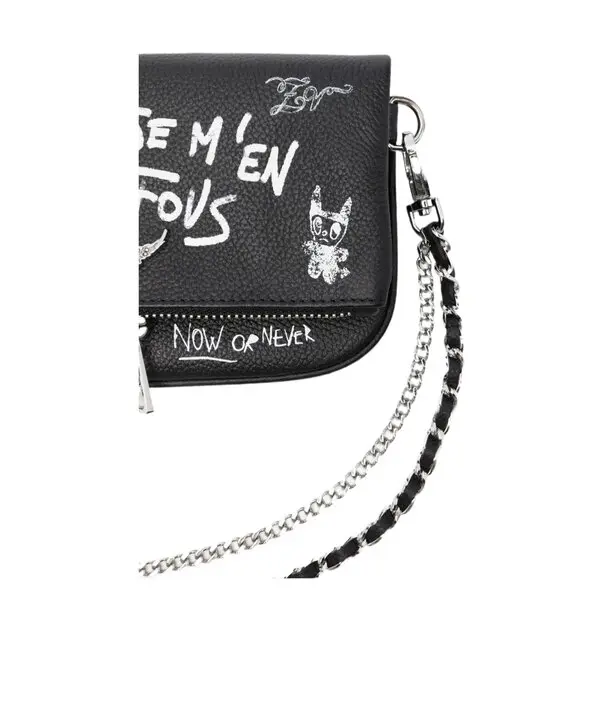 Zadig&Voltaire Mini Rock Graffiti Clutch Bag