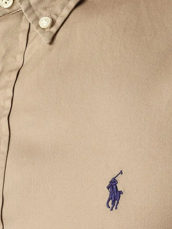 Polo Ralph Lauren Logo Embroidered Curved Hem Shirt