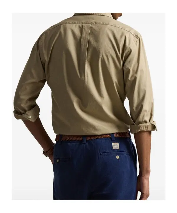 Polo Ralph Lauren Logo Embroidered Curved Hem Shirt