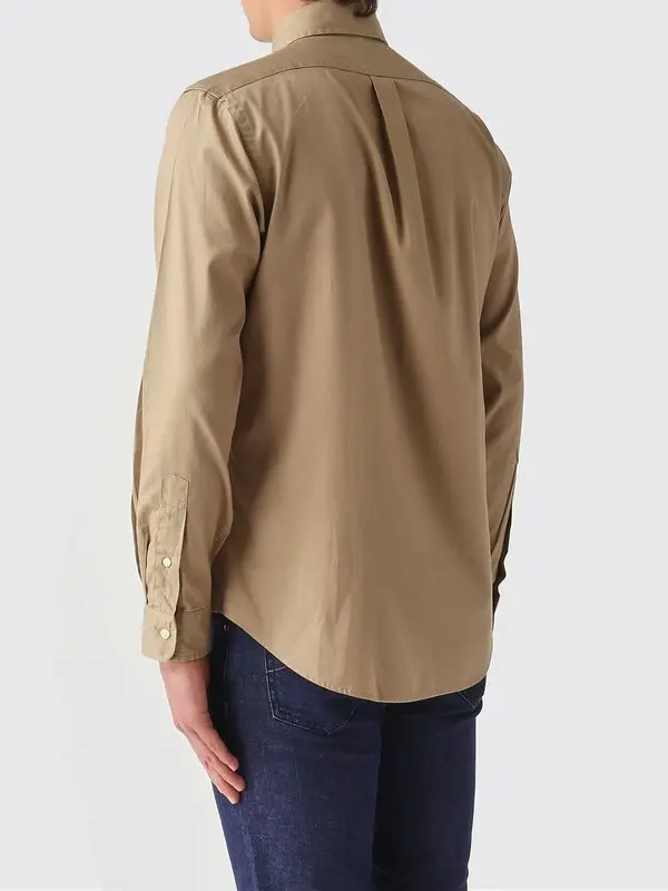 Polo Ralph Lauren Logo Embroidered Curved Hem Shirt
