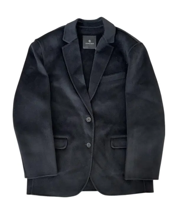 ANINE BING Single-breasted Suit Jacket - Black