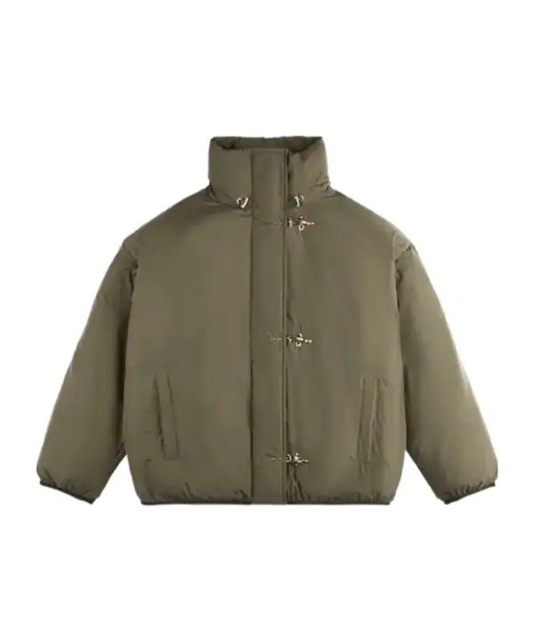 FAY Microfiber Bomber Jacket With Stand Collar