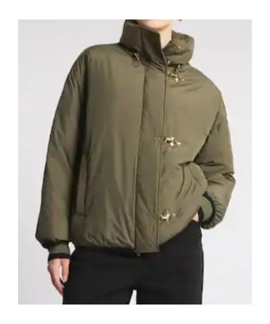 FAY Microfiber Bomber Jacket With Stand Collar