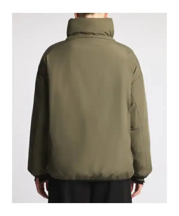 FAY Microfiber Bomber Jacket With Stand Collar