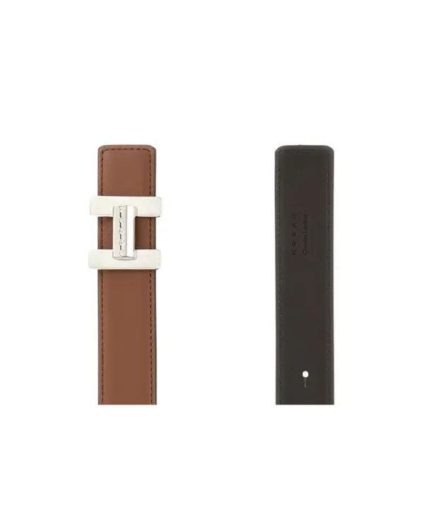 Hogan Logo-buckle Leather Belt