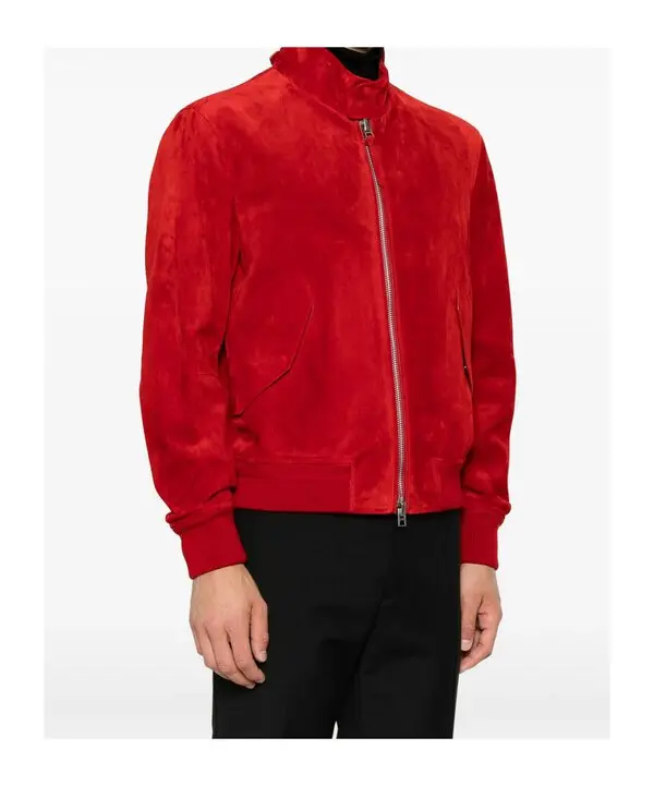 TOM FORD Long-sleeved Suede Leather Jacket