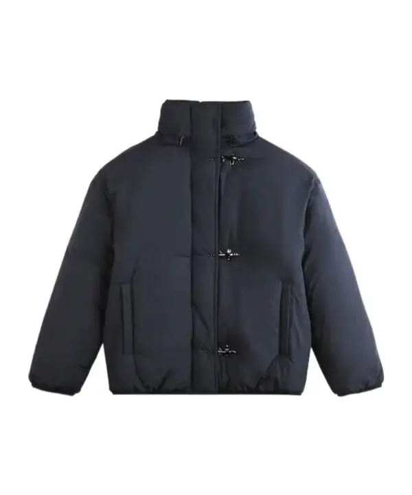 FAY Microfiber Bomber Jacket With Stand Collar