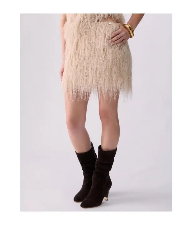 Liu Jo Fringe Mini Skirt