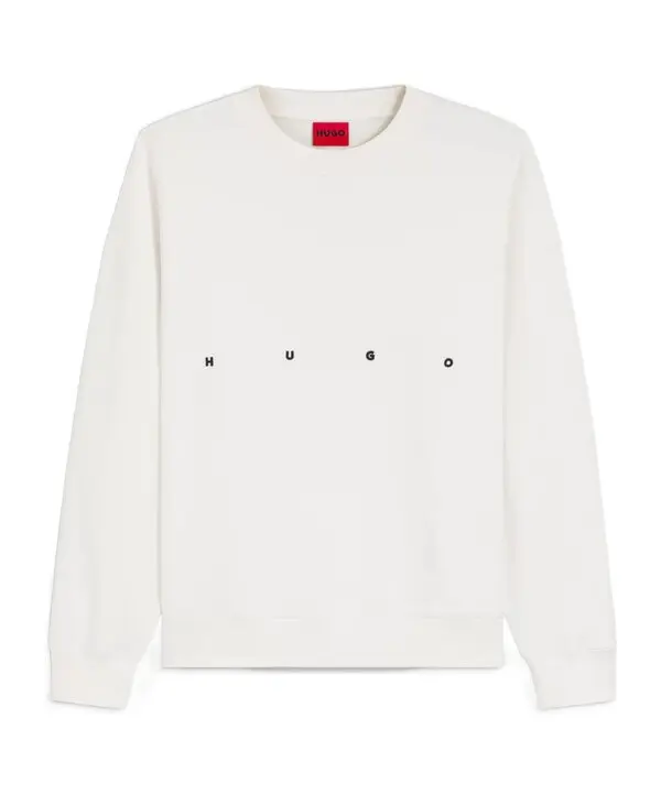 Hugo Boss Graphic Print Logo Embroidered Sweater