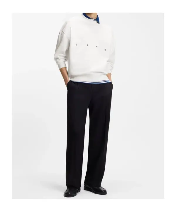 Hugo Boss Graphic Print Logo Embroidered Sweater