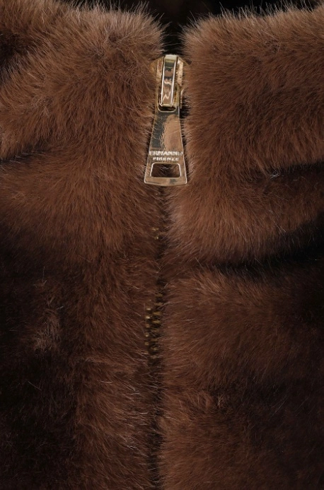 ERMANNO FIRENZE Zip-up Faux Fur Hooded Jacket - No