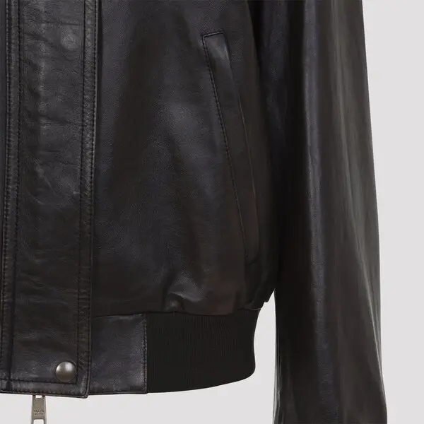 Prada Leather Bomber Jacket