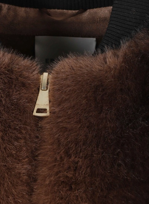 ERMANNO FIRENZE Faux-fur Zip-up Jacket