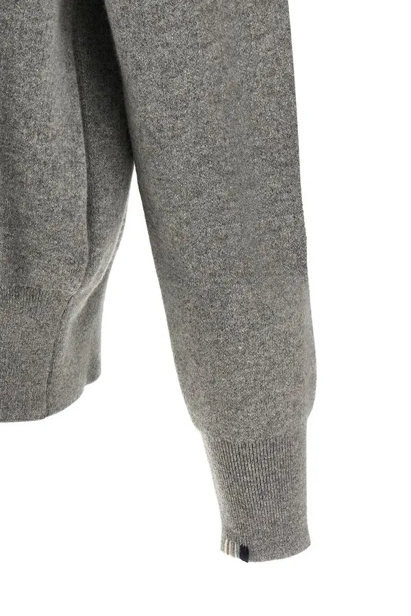 Extreme Cashmere Long-sleeved Zip-up Cardigan