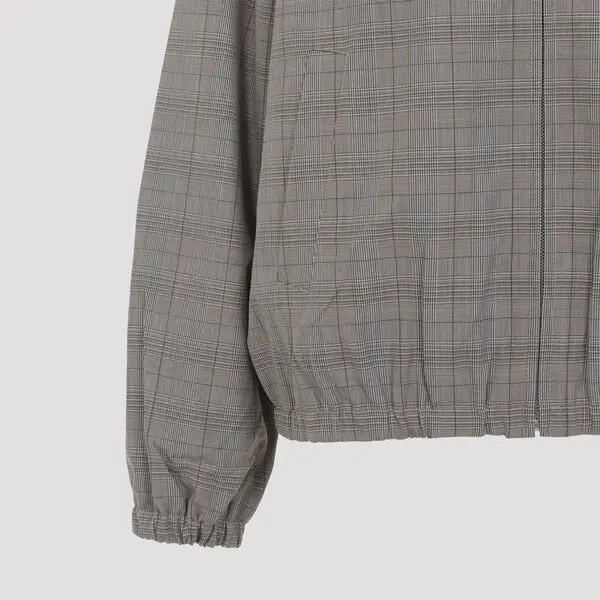 Miu Miu Prince Of Wales Checked Blouson Jacket