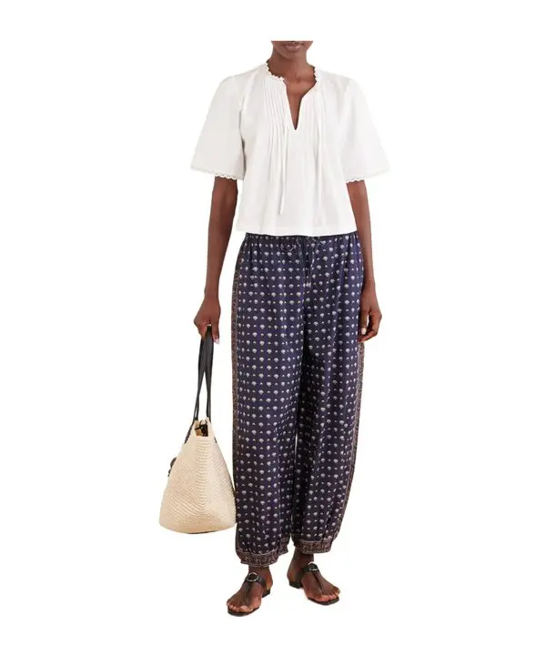DÔEN Yarrow Printed Cotton Pants