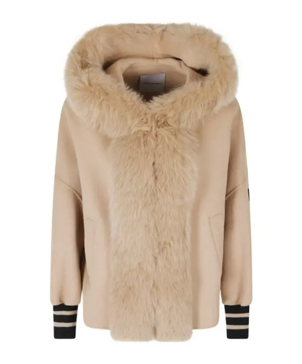 ERMANNO FIRENZE Faux Fur Trim Hooded Jacket - No