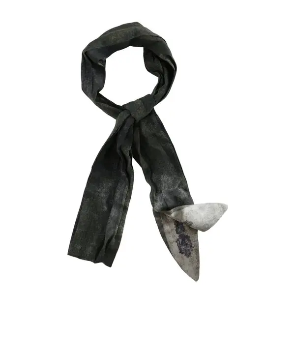 ZIGGY CHEN Printed Silk Scarf